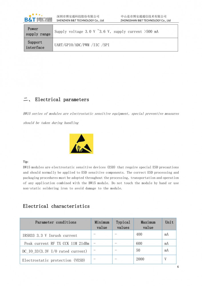 BW15 technical document page 7