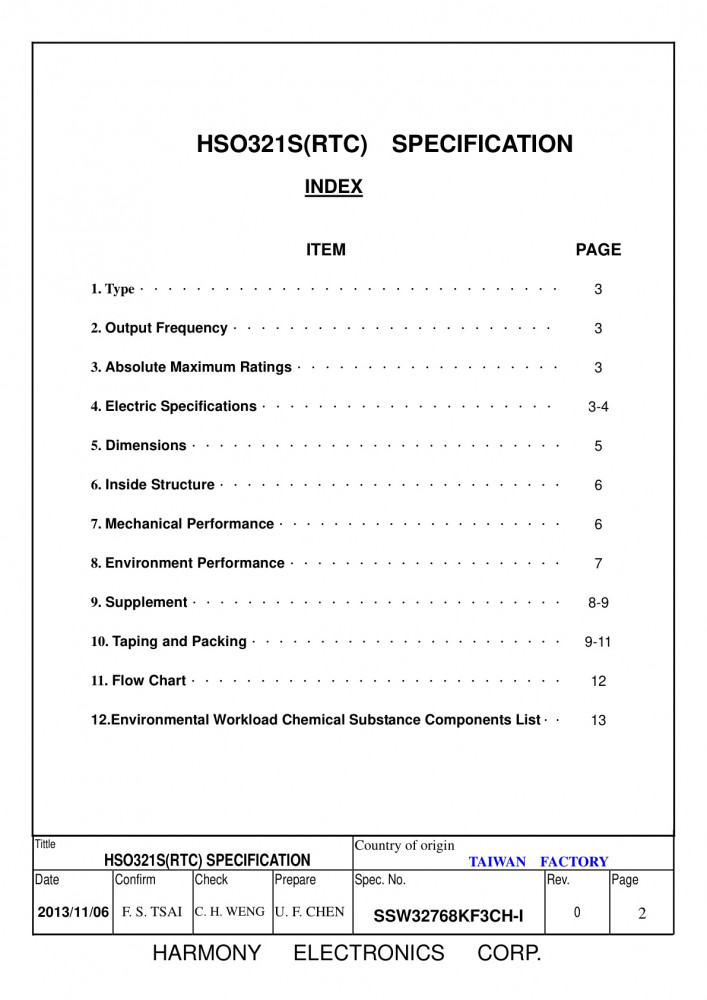 SSW32768KF3CH-I specification page 2