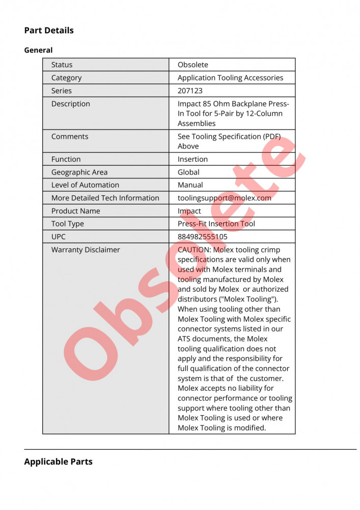 Tooling document preview, page 2