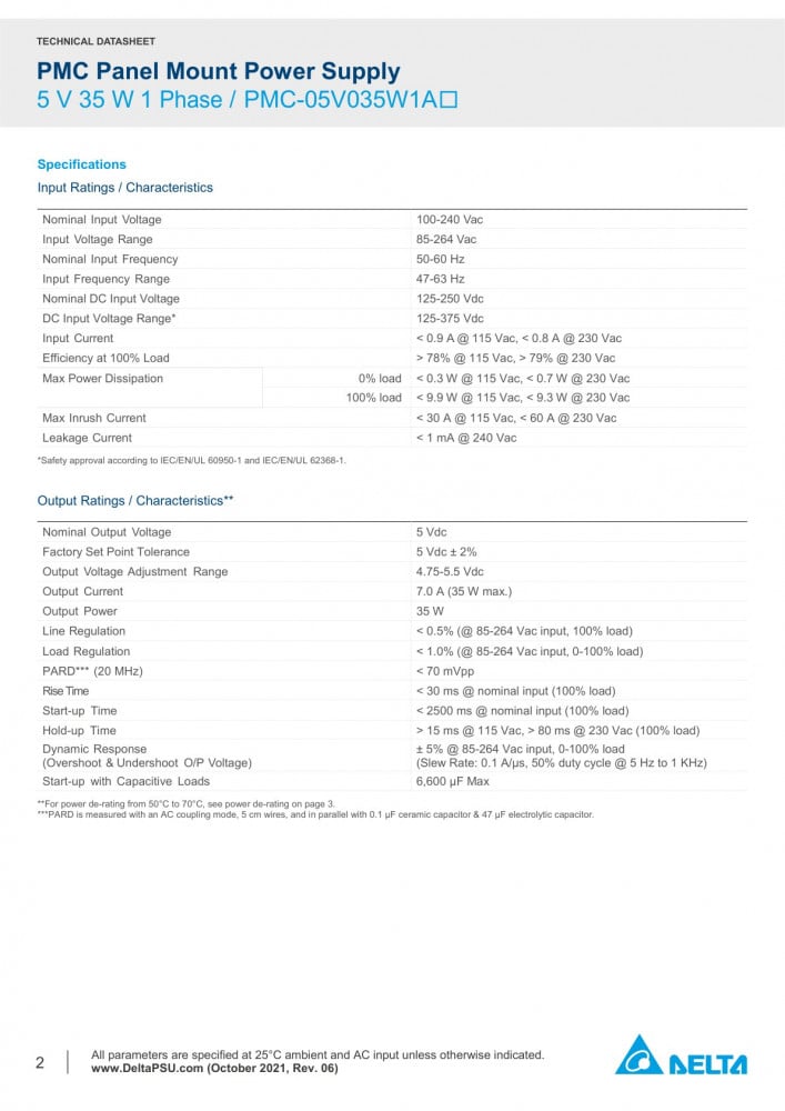 PMC-05V035W1AA datasheet page 2