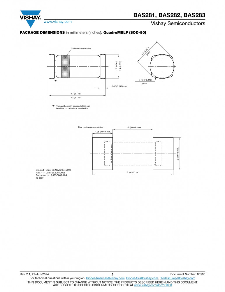 BAS28 family datasheet page 3