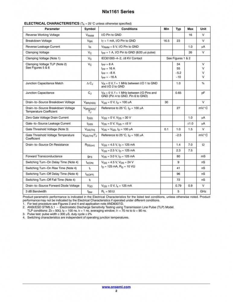 NIV1161MTWTAG datasheet page 2