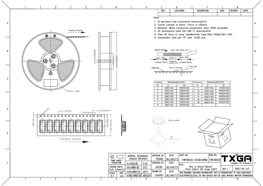 TXGA FWF08002 series drawing page 3
