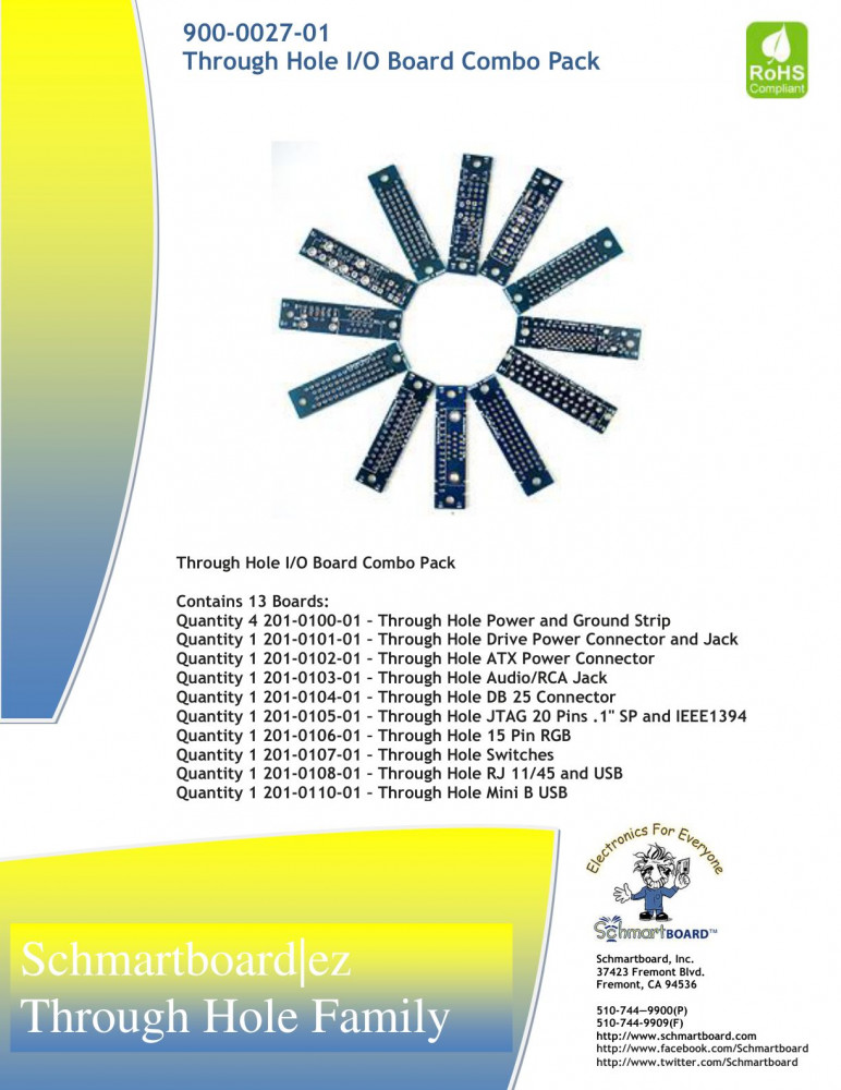 900-0027-01 Through Hole I/O Board Combo Pack product document
