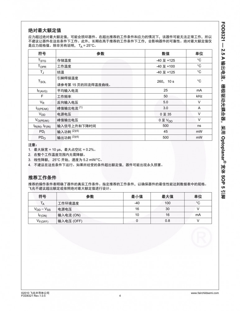FOD8321 datasheet page 5