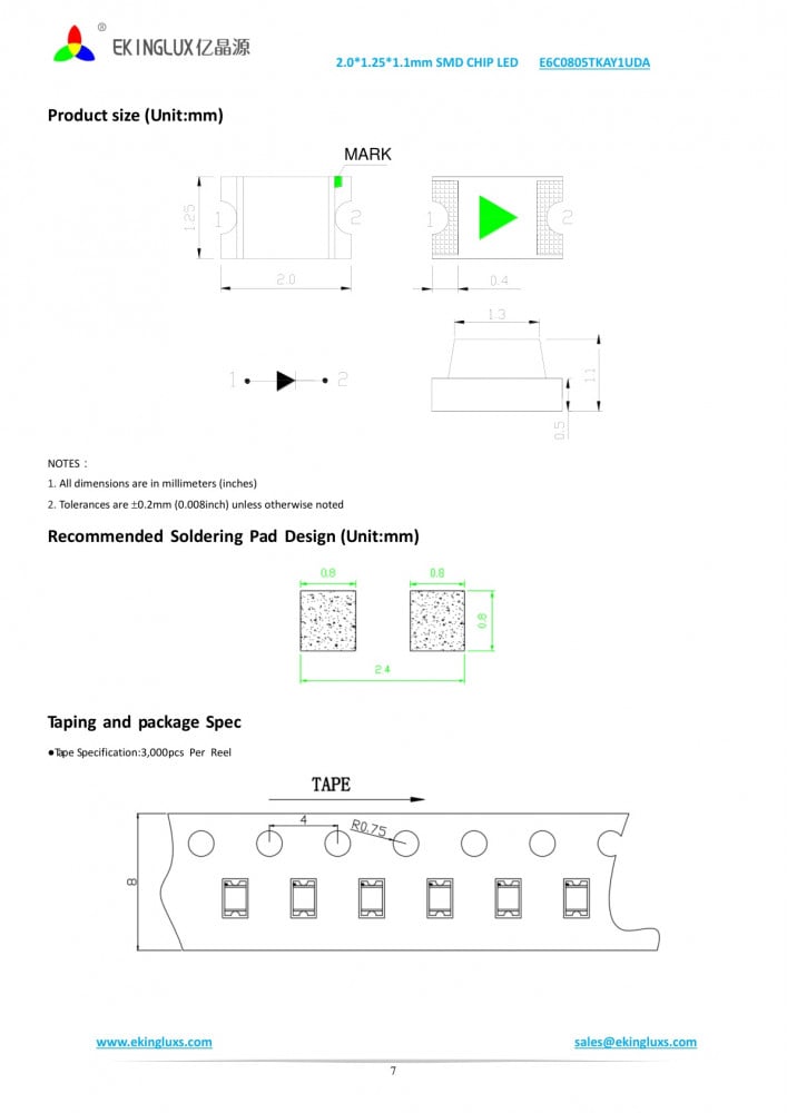 E6C0805TKAY1UDA datasheet page 7