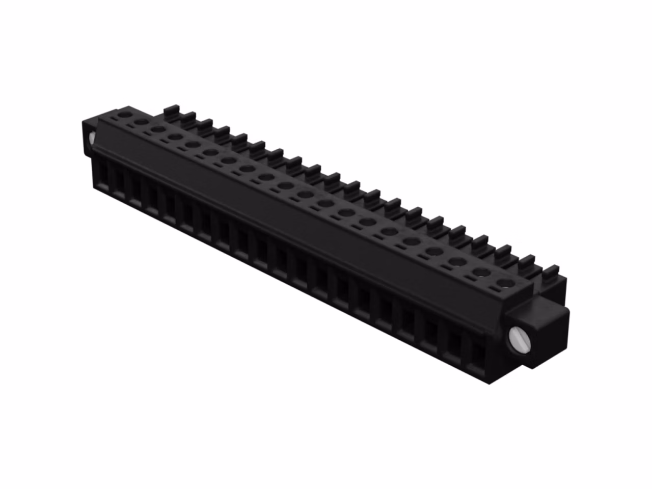 3.81mm Pitch Eurostyle Horizontal Plug, with Retention Screws and Standard Imprinting, Black, 20 Circuits for sale