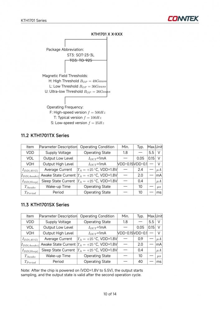 KTH1701 datasheet page 10