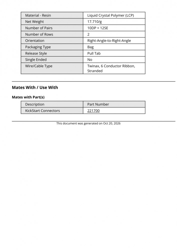 MOLEX 2217440250 technical drawing, page 3