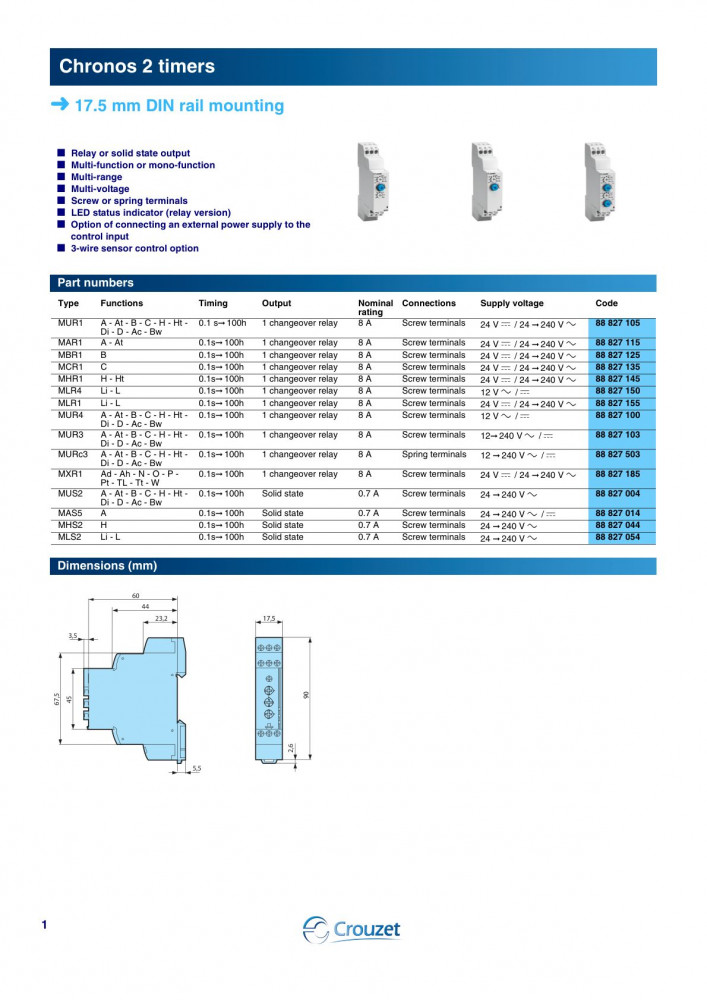 Chronos 2 technical documentation page 1