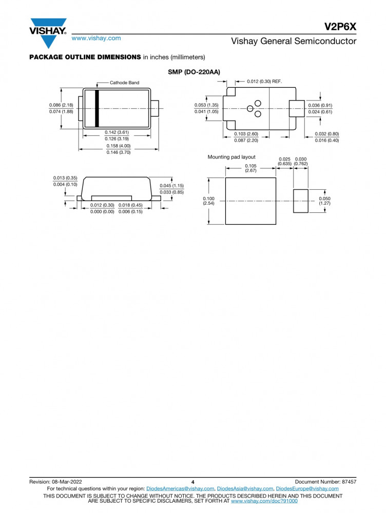 V2P6X datasheet page 4