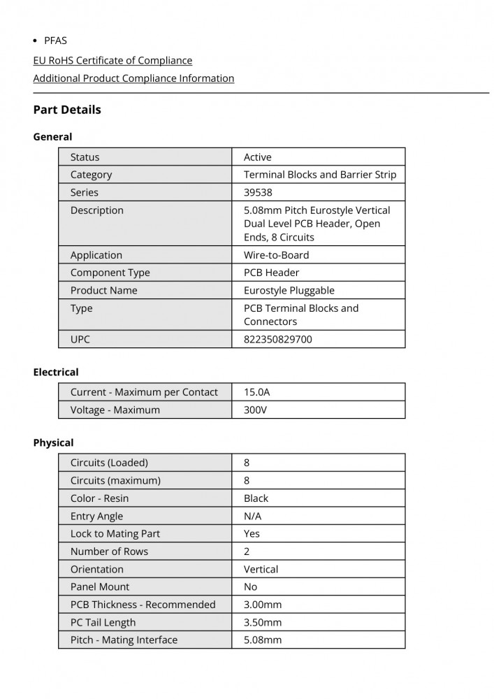 MOLEX 395382008 drawing image, page 2