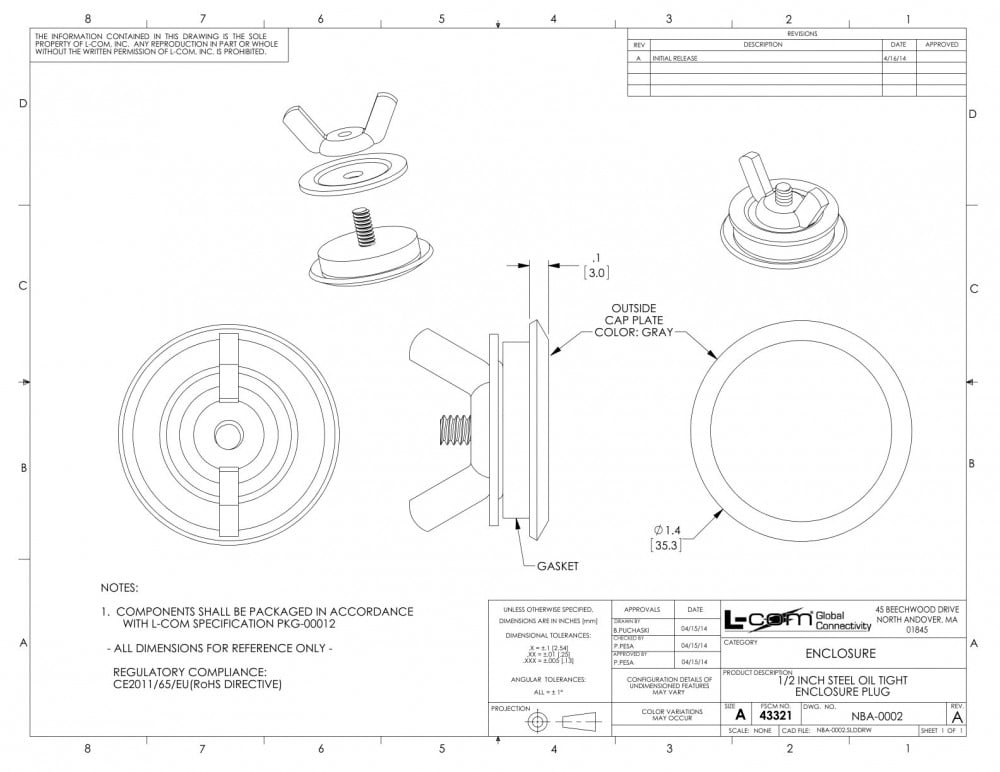 L-com NBA-0002 technical document image
