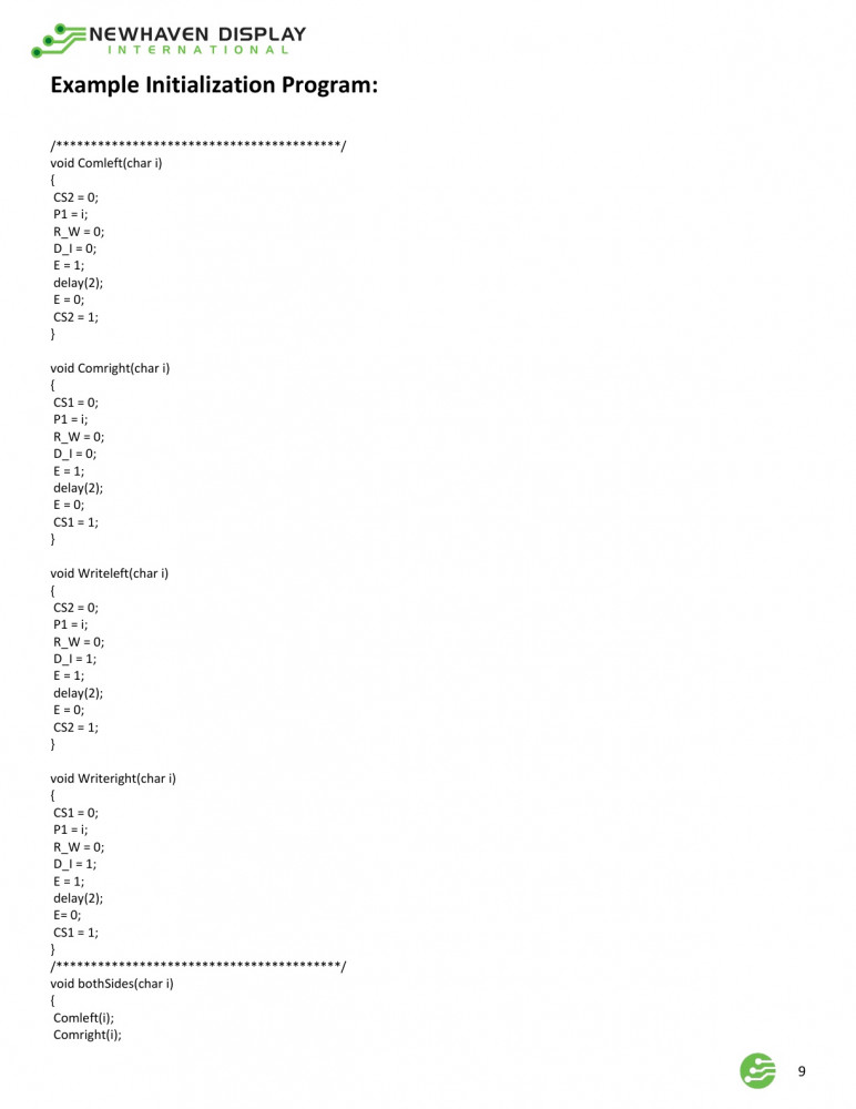 NHD-12232KZ-NSW-BBW-P datasheet page 10
