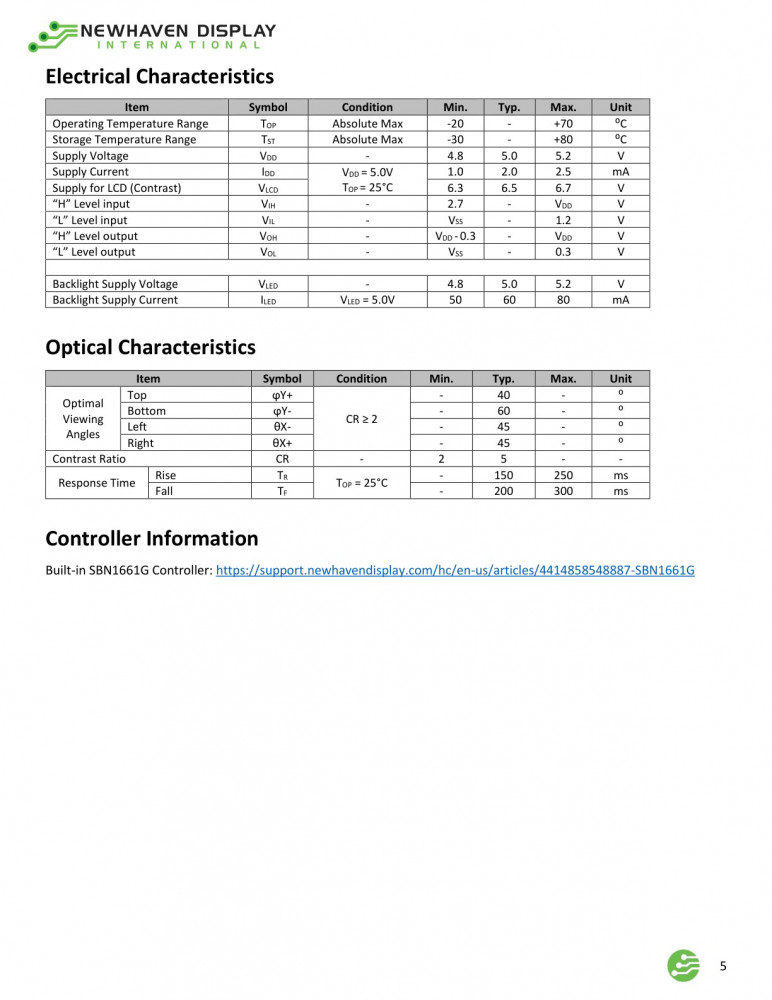 NHD-12232KZ-NSW-BBW-P datasheet page 6