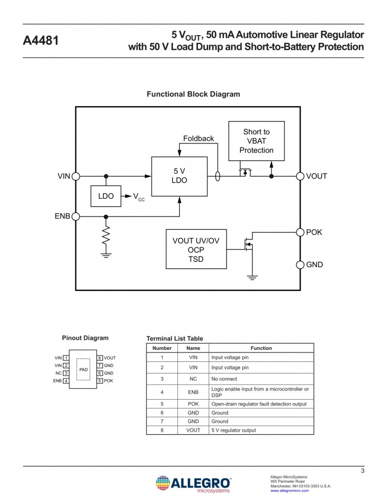A4481KLJTR-T datasheet page 3