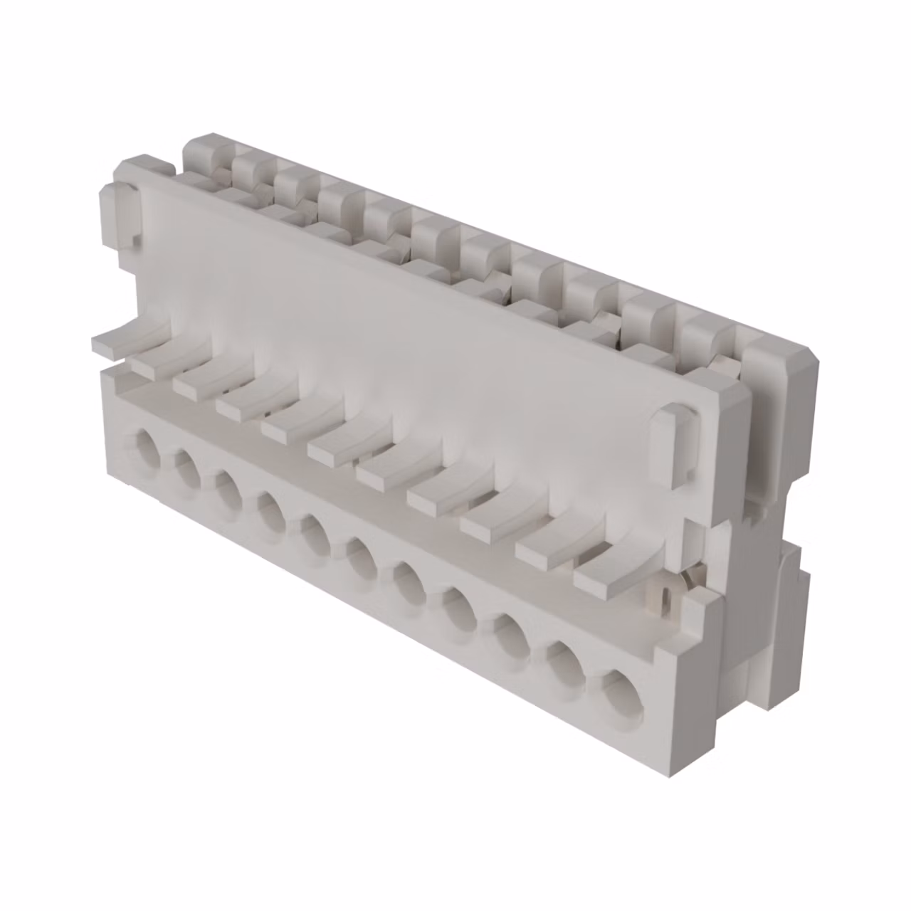 Appli-Mate RAST 2.5 Female Connector, 2.50mm Pitch, 11 Circuits, Positions B, C, D, E, F, G, H, I, J & K Removed, Open Endwalls, Voided Circuits 4, 6, 8 & 10 for sale