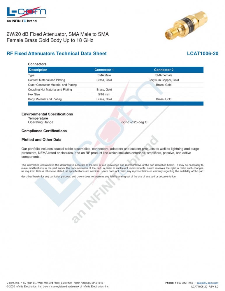 LCAT1006-20 datasheet page 2