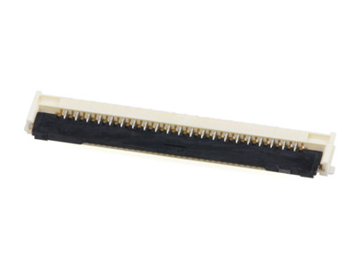 Easy-On FFC/FPC Connector, 1.00mm Pitch, 1.90mm Height, Single Bottom Contact (FS19), Right-Angle, Surface Mount, ZIF, 17 Circuits, Tin-Bismuth Plating