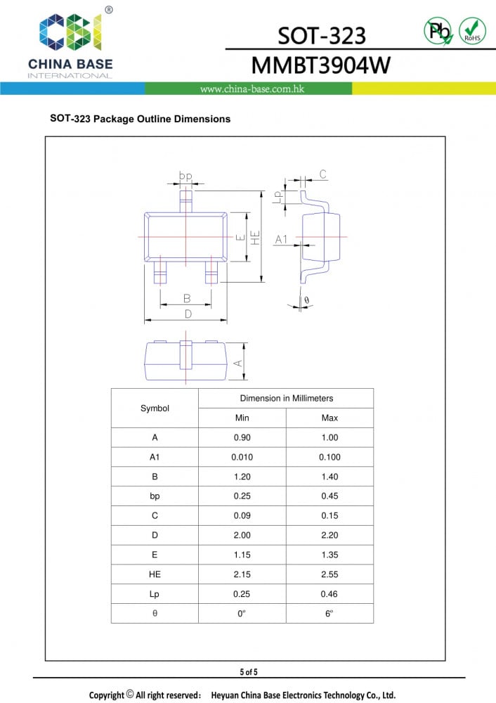 MMBT3904W datasheet page 5