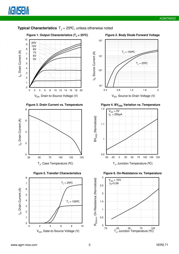 AGM7N65D datasheet page 3