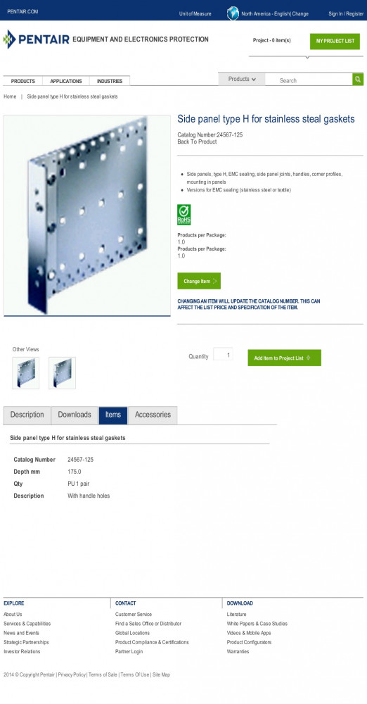Technical document image for JRH Electronics catalog number 24567-125