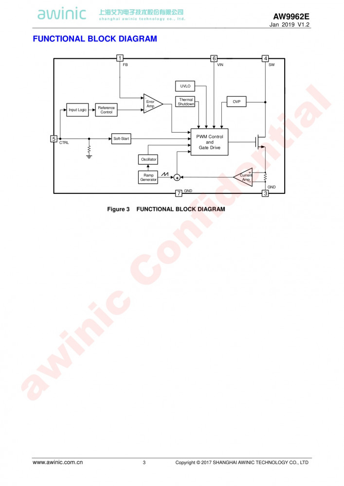 AW9962EDNR datasheet page 3