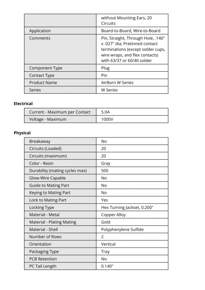 WTA20PD9JTB-D01 technical document preview, page 2