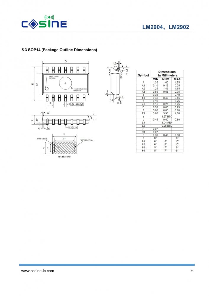 LM2904SR datasheet page 9