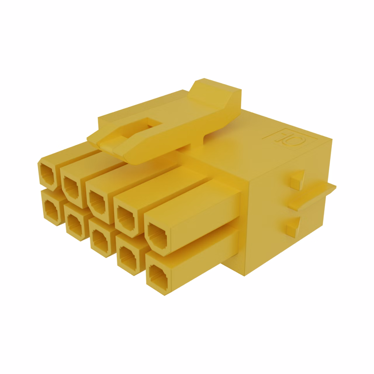 Micro-Fit+ Versa Color Receptacle Housing, Dual Row, 10 Circuits, UL 94V-0, Glow-Wire Capable, Yellow for sale