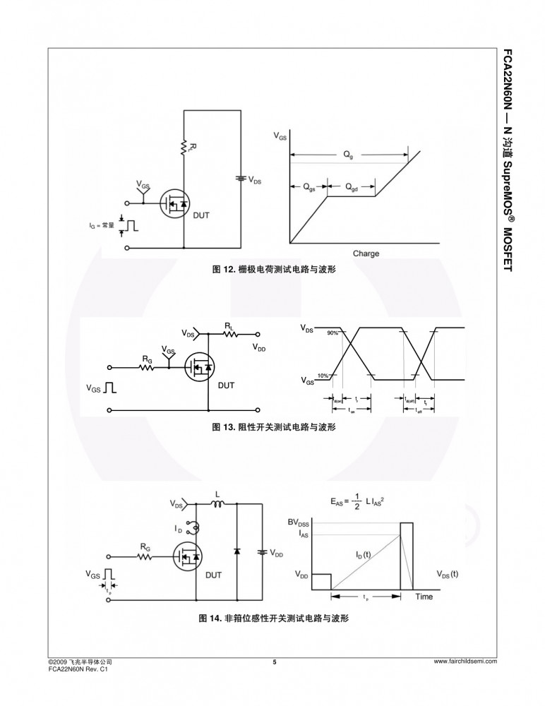 FCA22N60N datasheet page 5