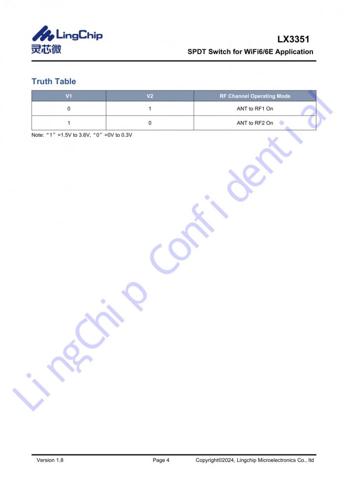 LX3351 datasheet page 4