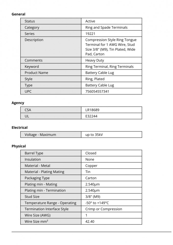 MOLEX 192210581 technical document page 2