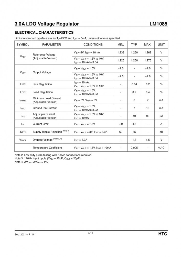 LM1085RS-ADJ datasheet page 6