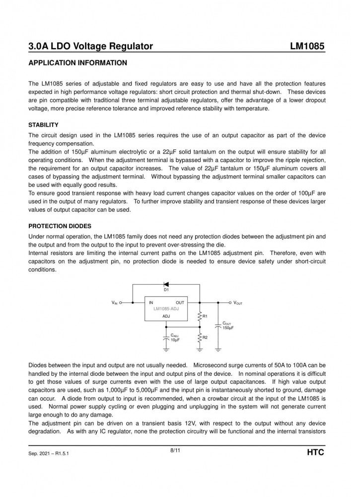 LM1085RS-ADJ datasheet page 8