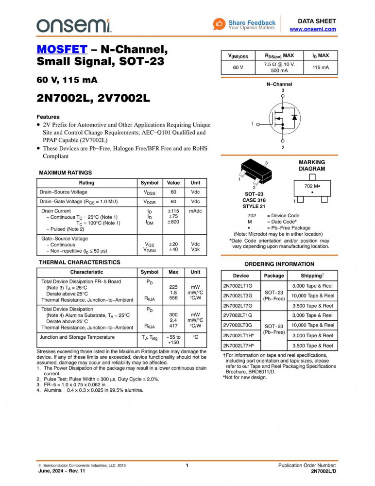 2V7002L datasheet page 1
