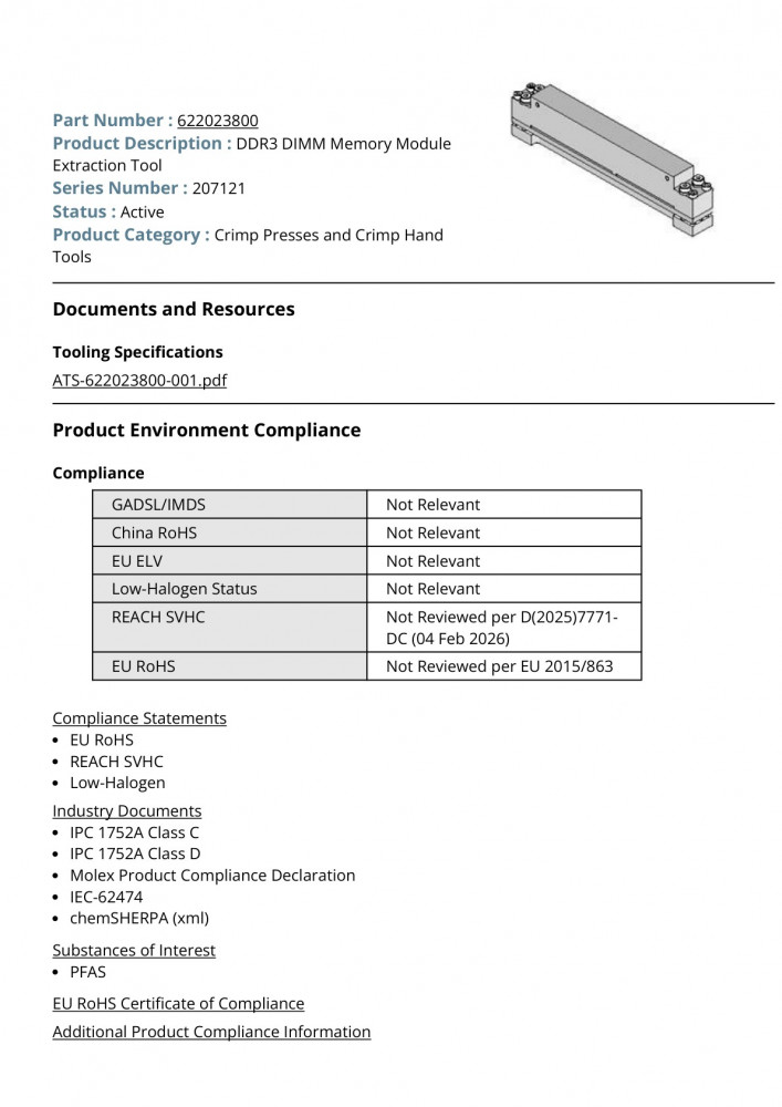 622023800 tooling document preview, page 1