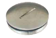 Heavy-Duty Metal Plug with Gasket, Brass, Nickel Plated, Elastomer Gasket, Pg42 Thread for sale