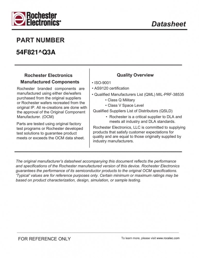 54F821/Q3A datasheet page 1