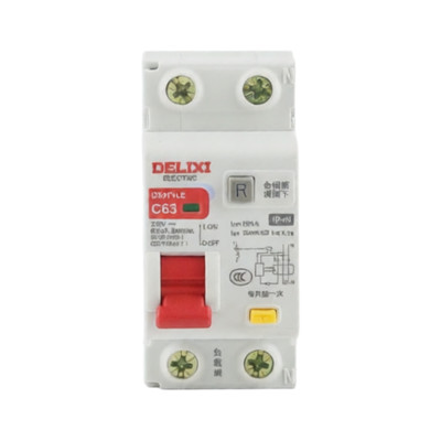 Delixi Electric DZ47VLE4C63 Miniature Residual Current Circuit Breaker