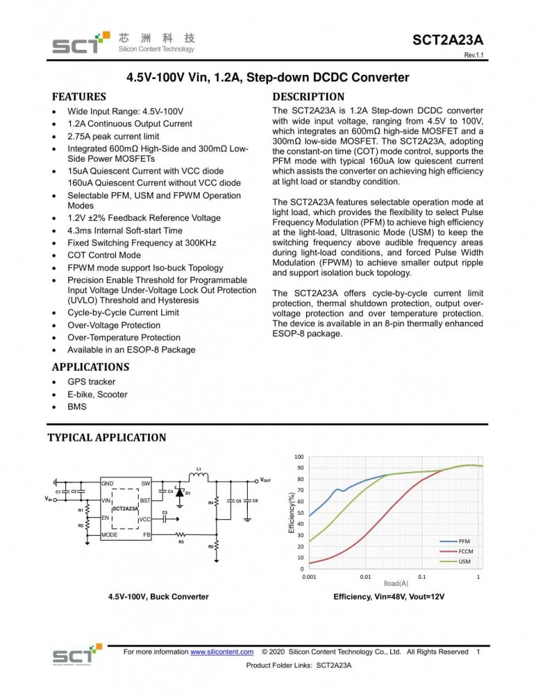SCT2A23A datasheet page 1