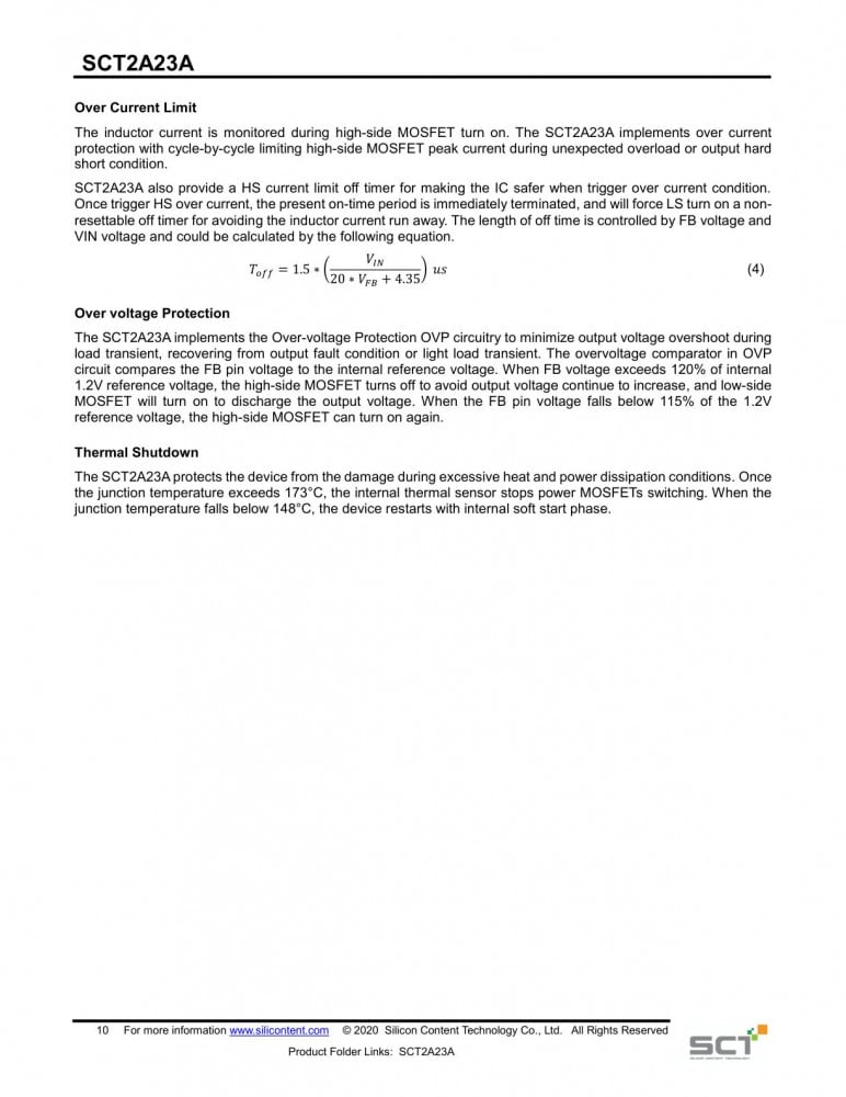 SCT2A23A datasheet page 10