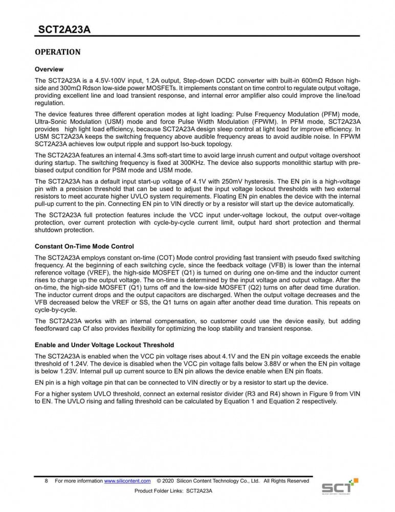 SCT2A23A datasheet page 8
