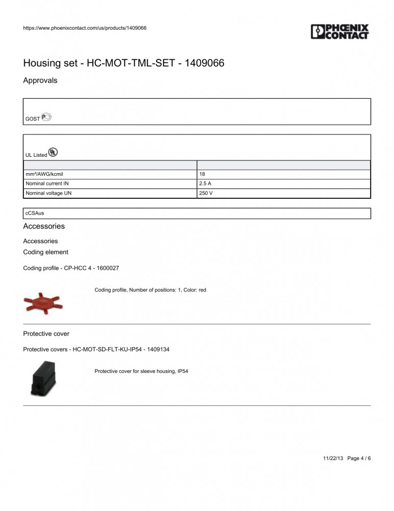 Phoenix Contact 1409066 technical document page 4