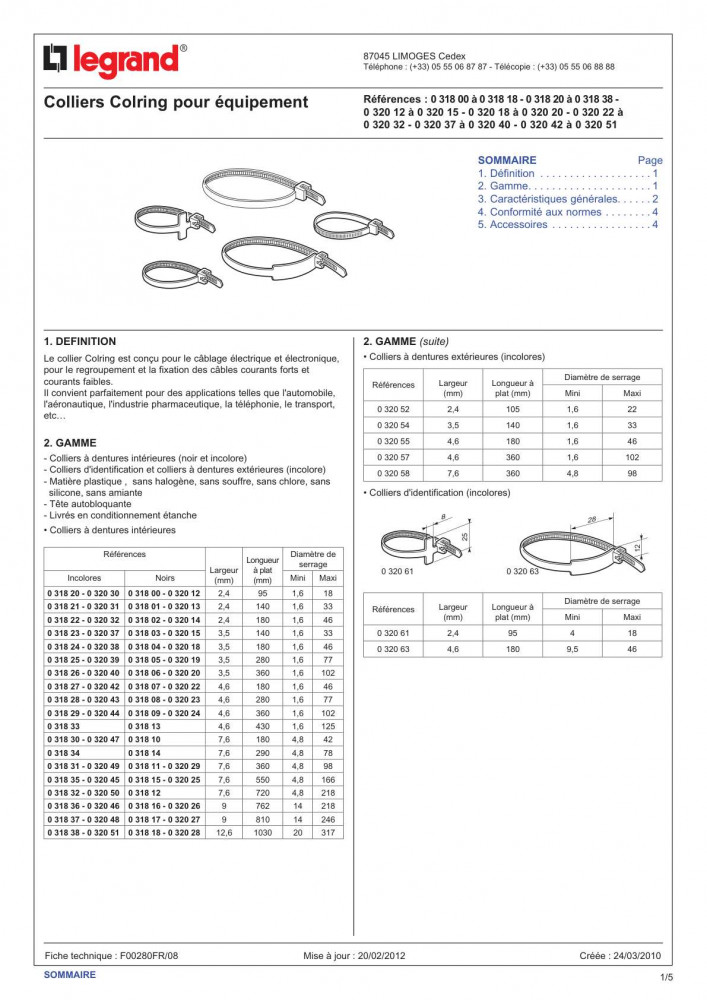 Legrand documentation page 1