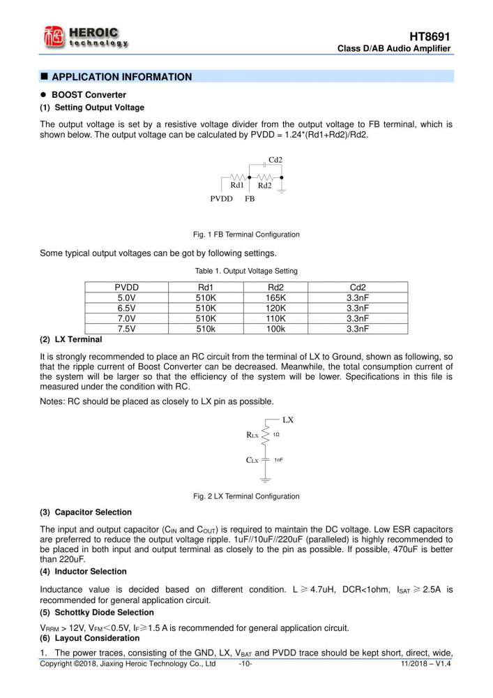 HT8691 datasheet page 10