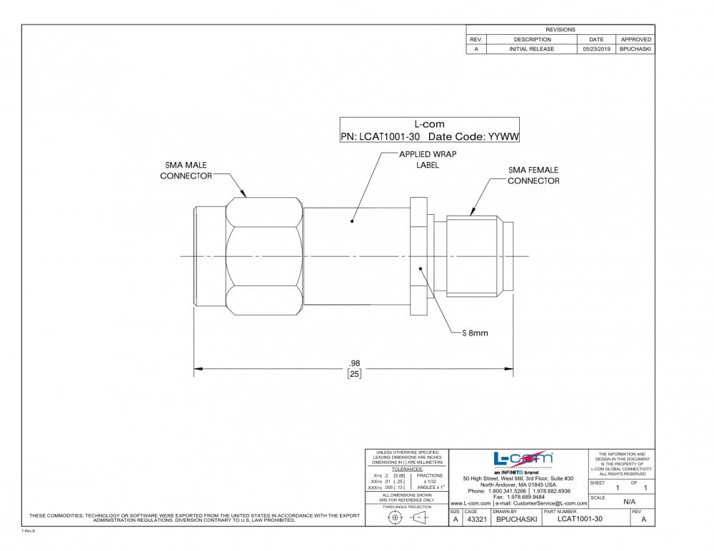 LCAT1001-30 technical document page