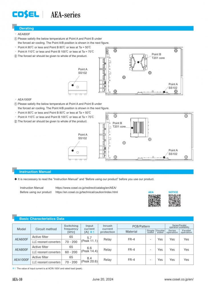 AEA600F-24-N datasheet page 10