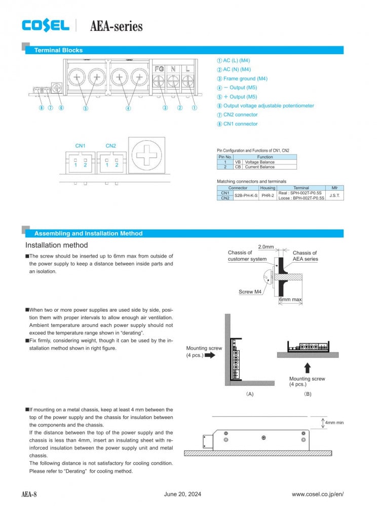 AEA600F-24-N datasheet page 8