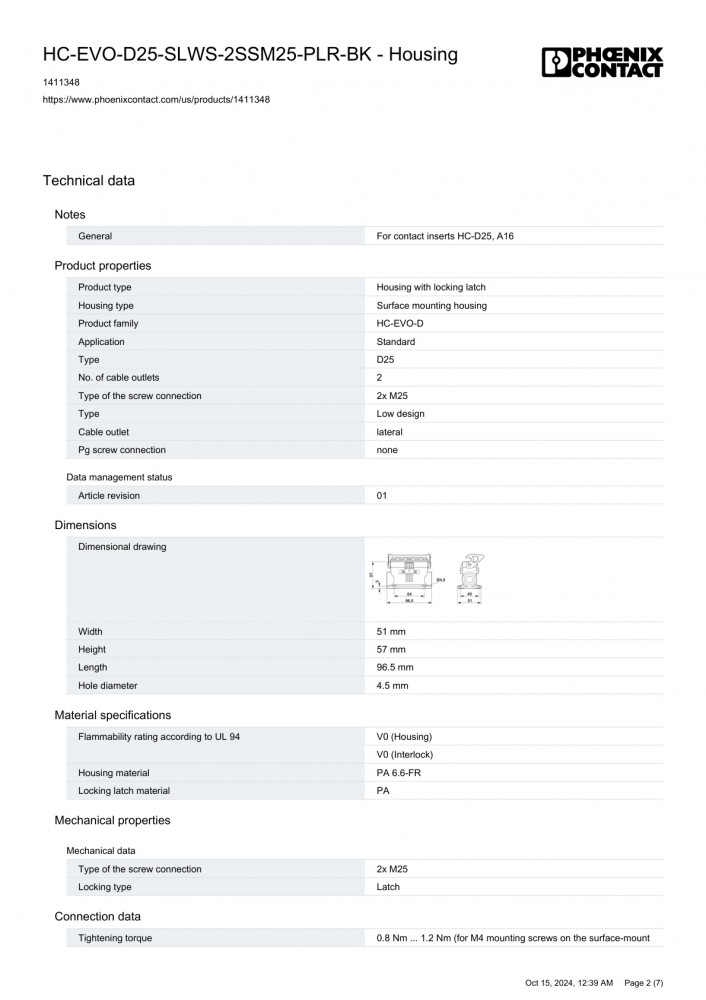 Phoenix Contact 1411348 product documentation page 2